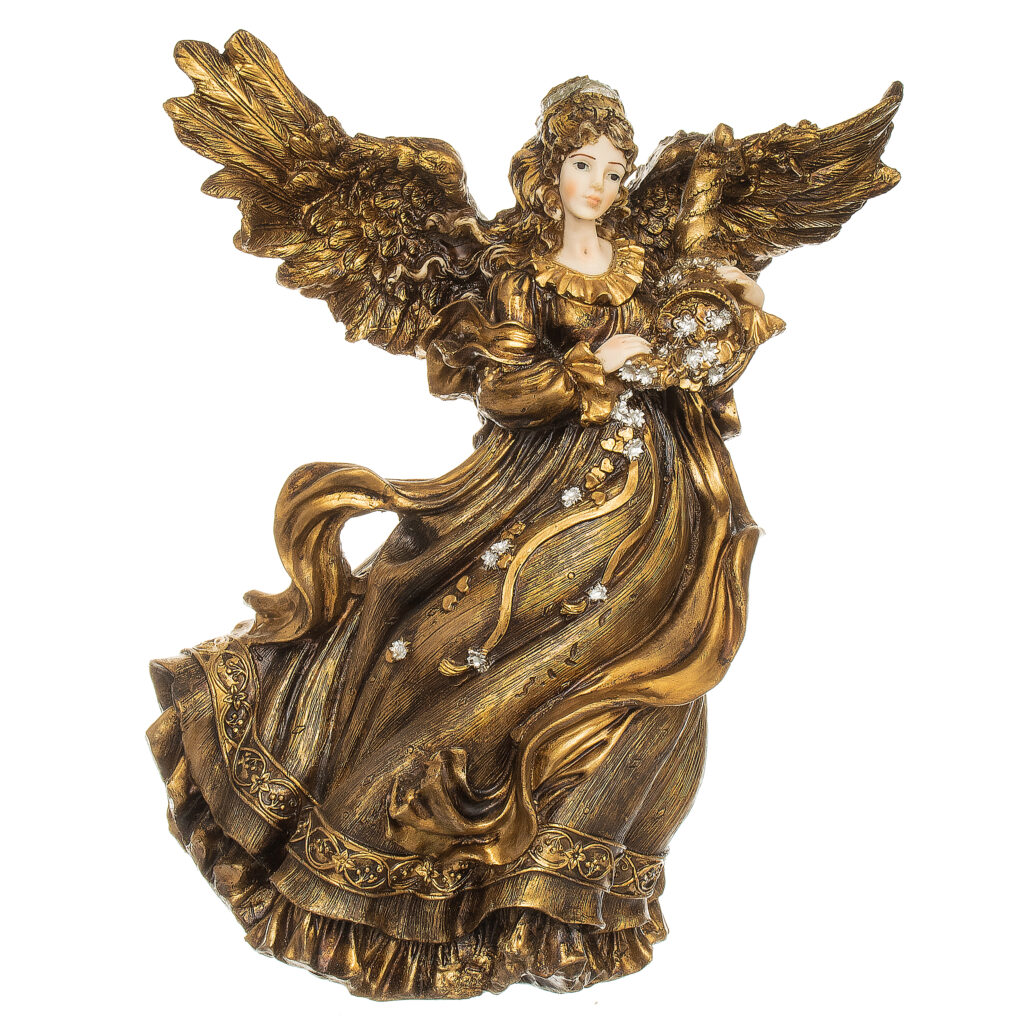 170 Angel de la abundancia color cobre “35 cm” material resina – San ...